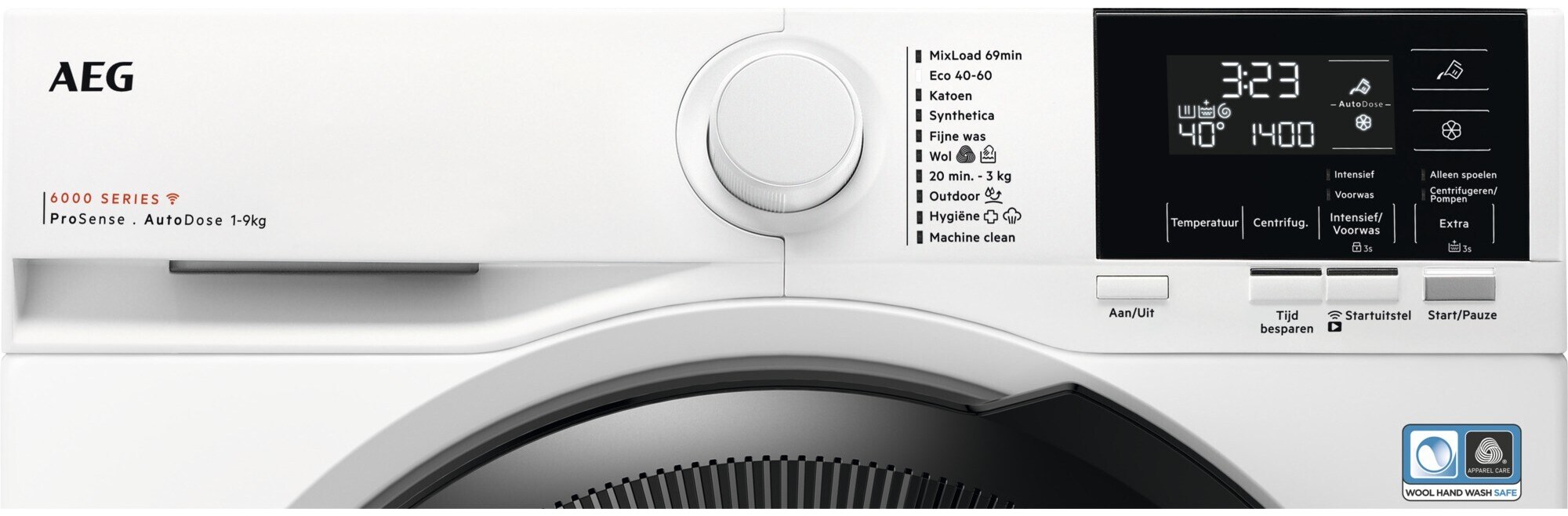 AEG LR639AD44 wasmachine, 9 kg. en 1400 toeren
