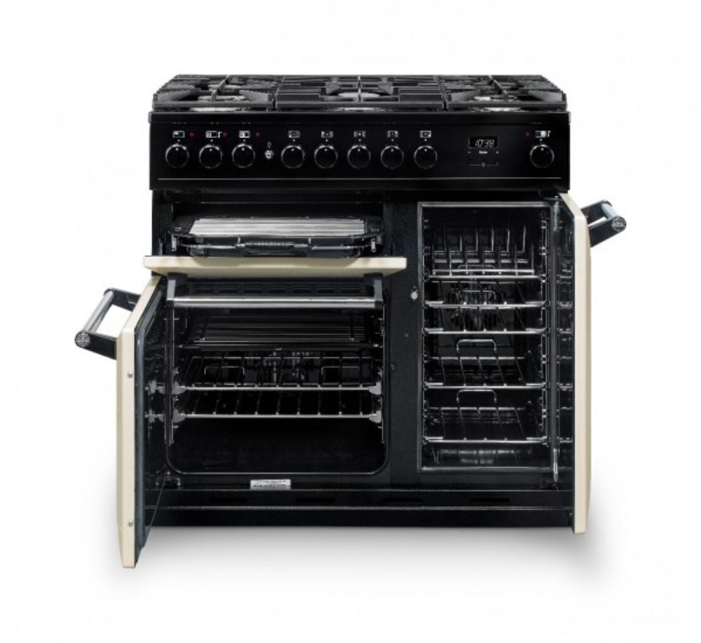Aga Masterchef Deluxe 90 Pewter gas fornuis - grijs