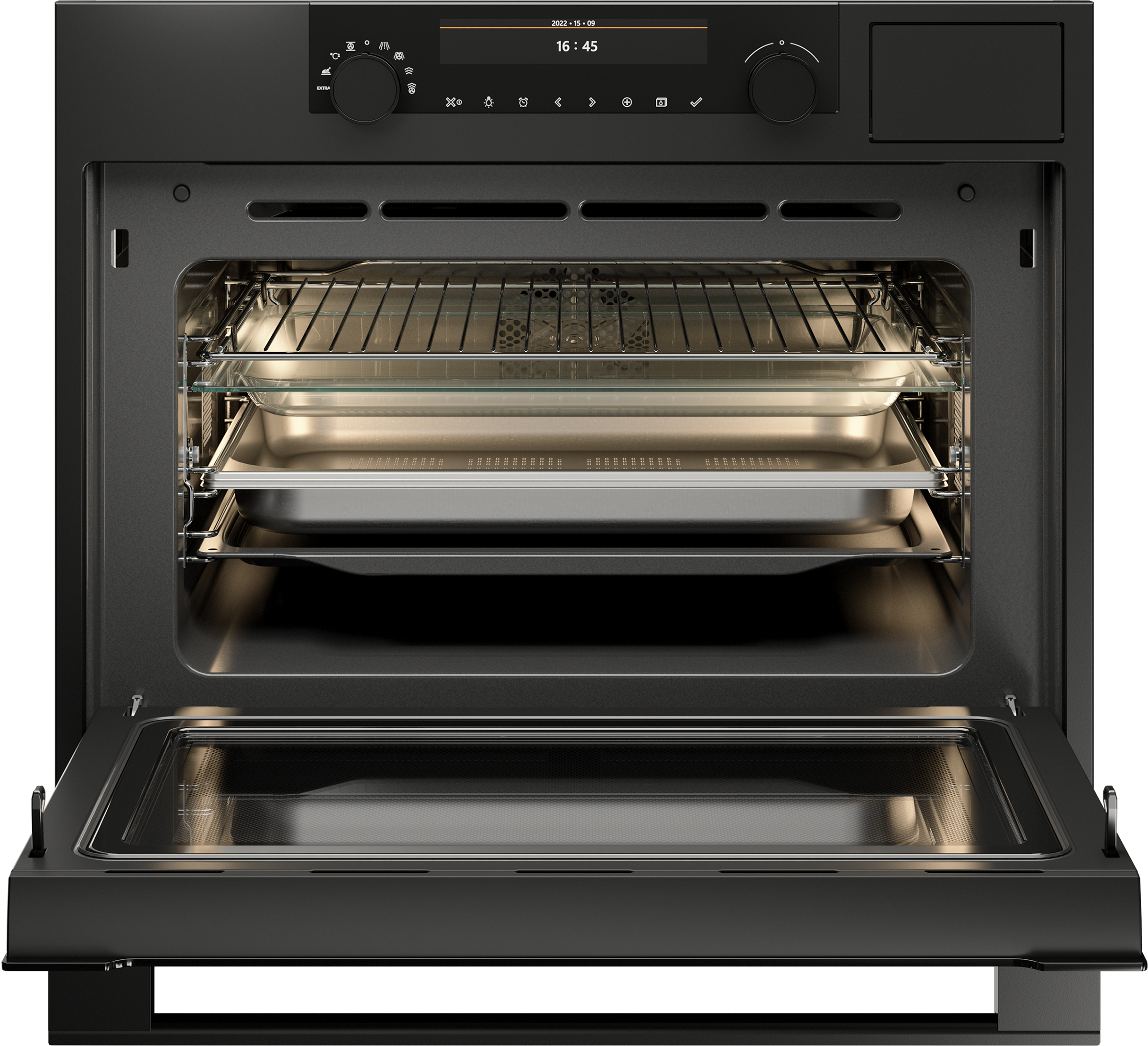 Atag CSX4695D combi-stoomoven met magnetron grafiet