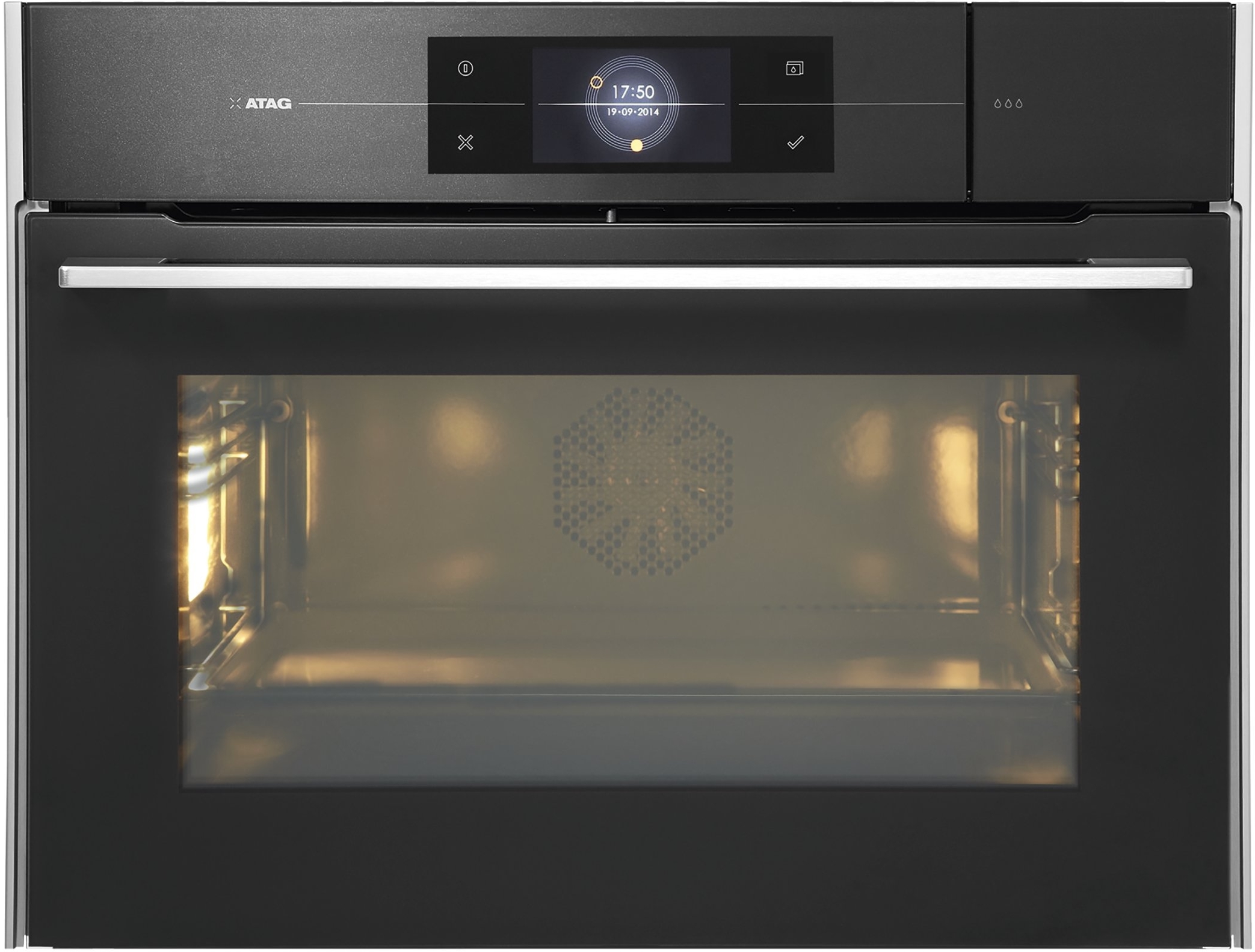 Atag CS4674M combi-stoomoven zwart - De Schouw Witgoed