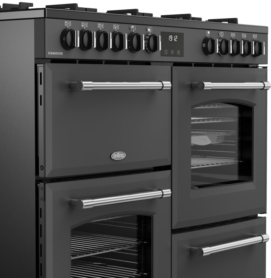 Belling FARMHOUSE 110DF ANT gas fornuis - antraciet