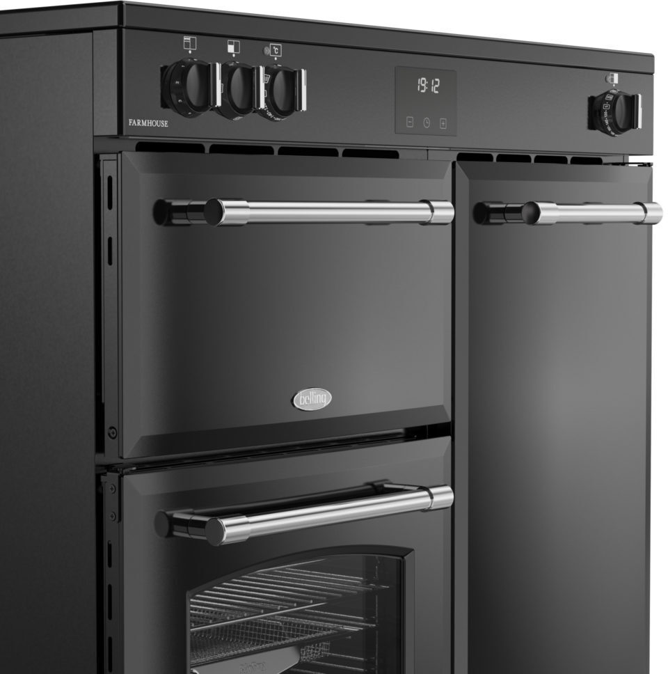 Belling FARMHOUSE 90Ei BLK inductie fornuis - zwart
