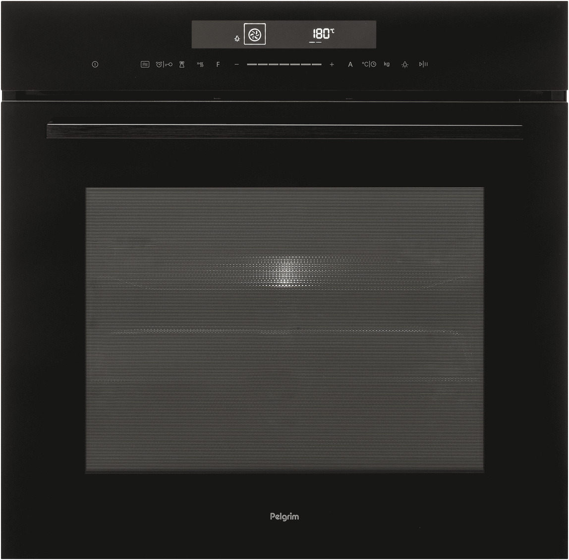 Pelgrim OM460GLS oven met magnetron zwart glas