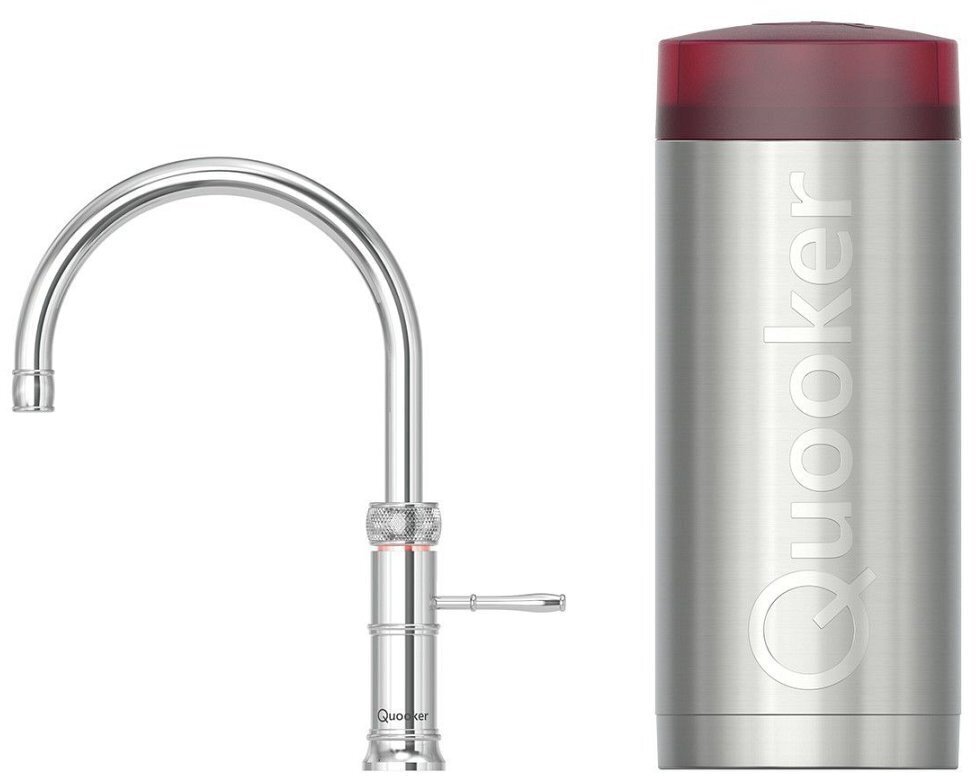 Quooker COMBI Classic Fusion Round CHROOM kokend water kraan