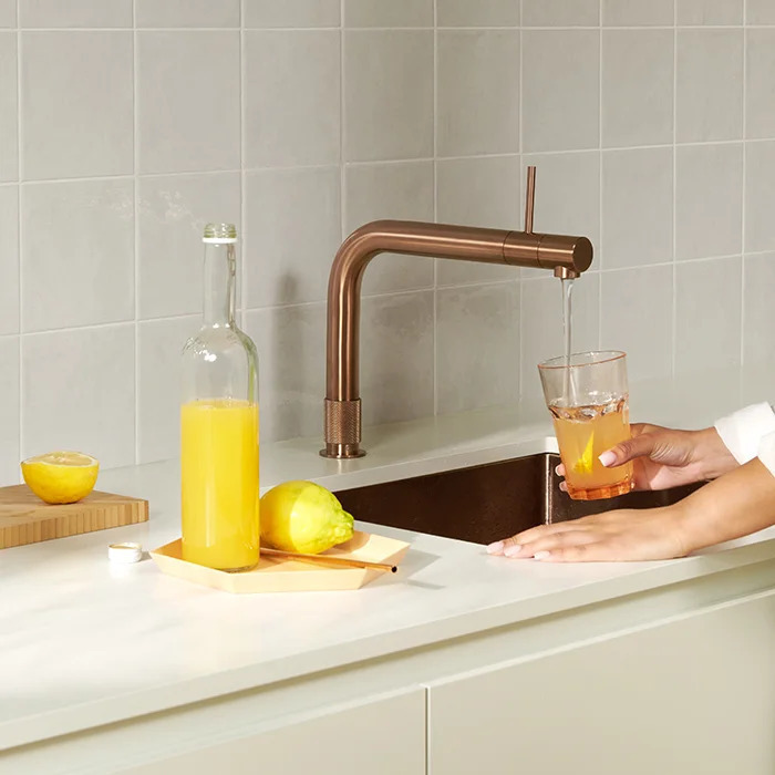 Quooker PRO3 Front ROSE KOPER kokend water kraan