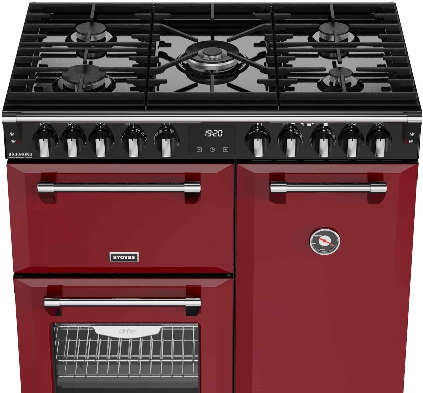 Stoves Richmond 90 DF DX Garnet Red gas fornuis - rood