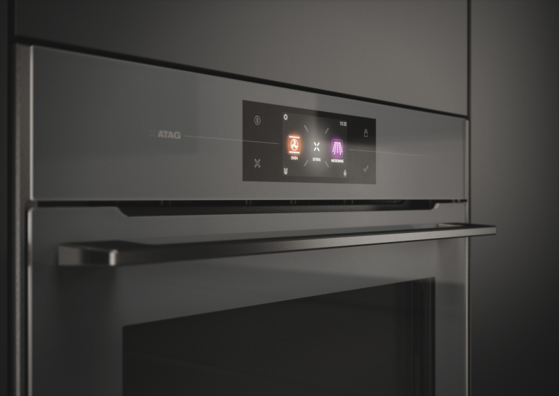 Atag CX4685M oven met magnetron grijs glas