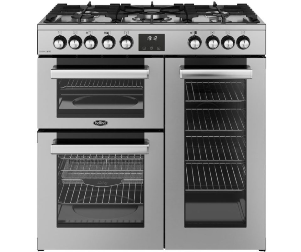 Belling COOKCENTRE 90DF STA gas fornuis - rvs