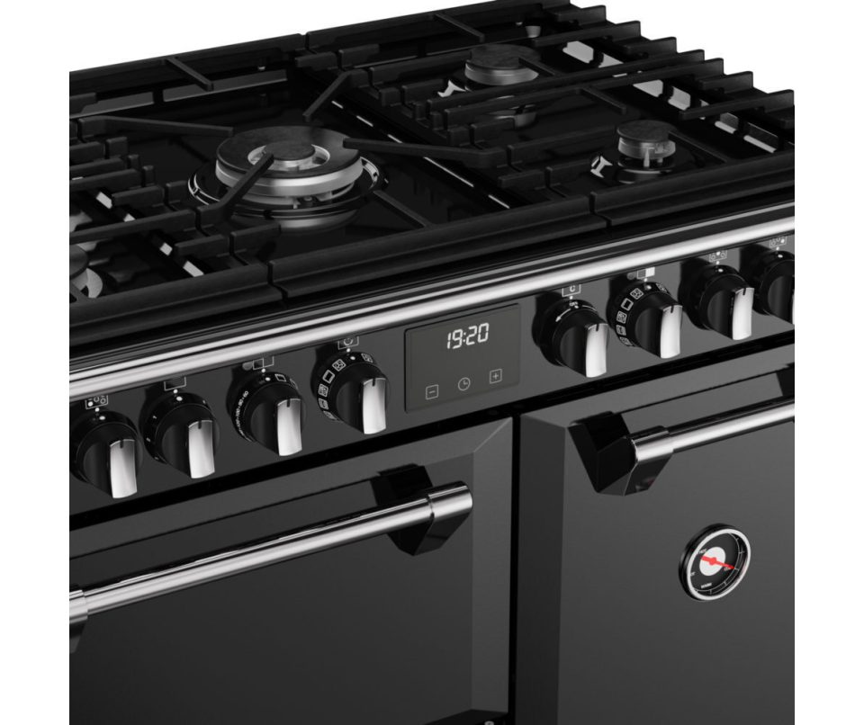 Stoves Richmond 90 DF zwart gas fornuis - zwart