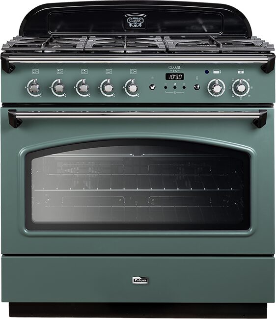 Falcon Classic FX 90 gas mineral green gas fornuis - groen