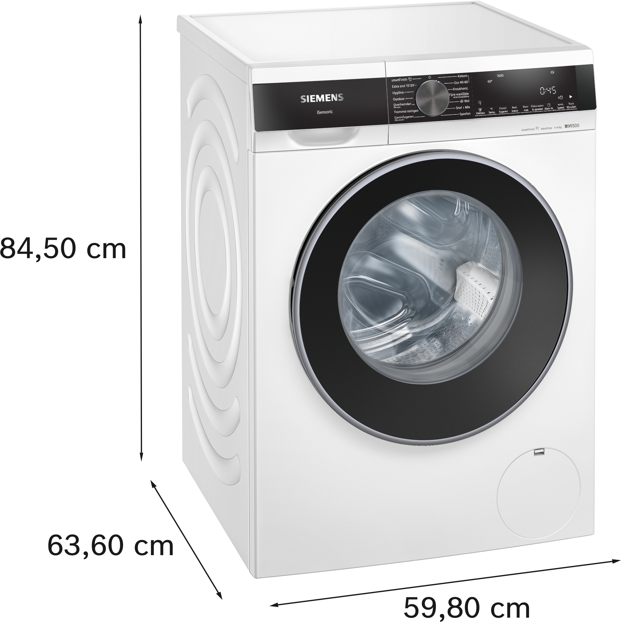 Siemens WG46G2ZKNL wasmachine, 9 kg. en 1600 toeren